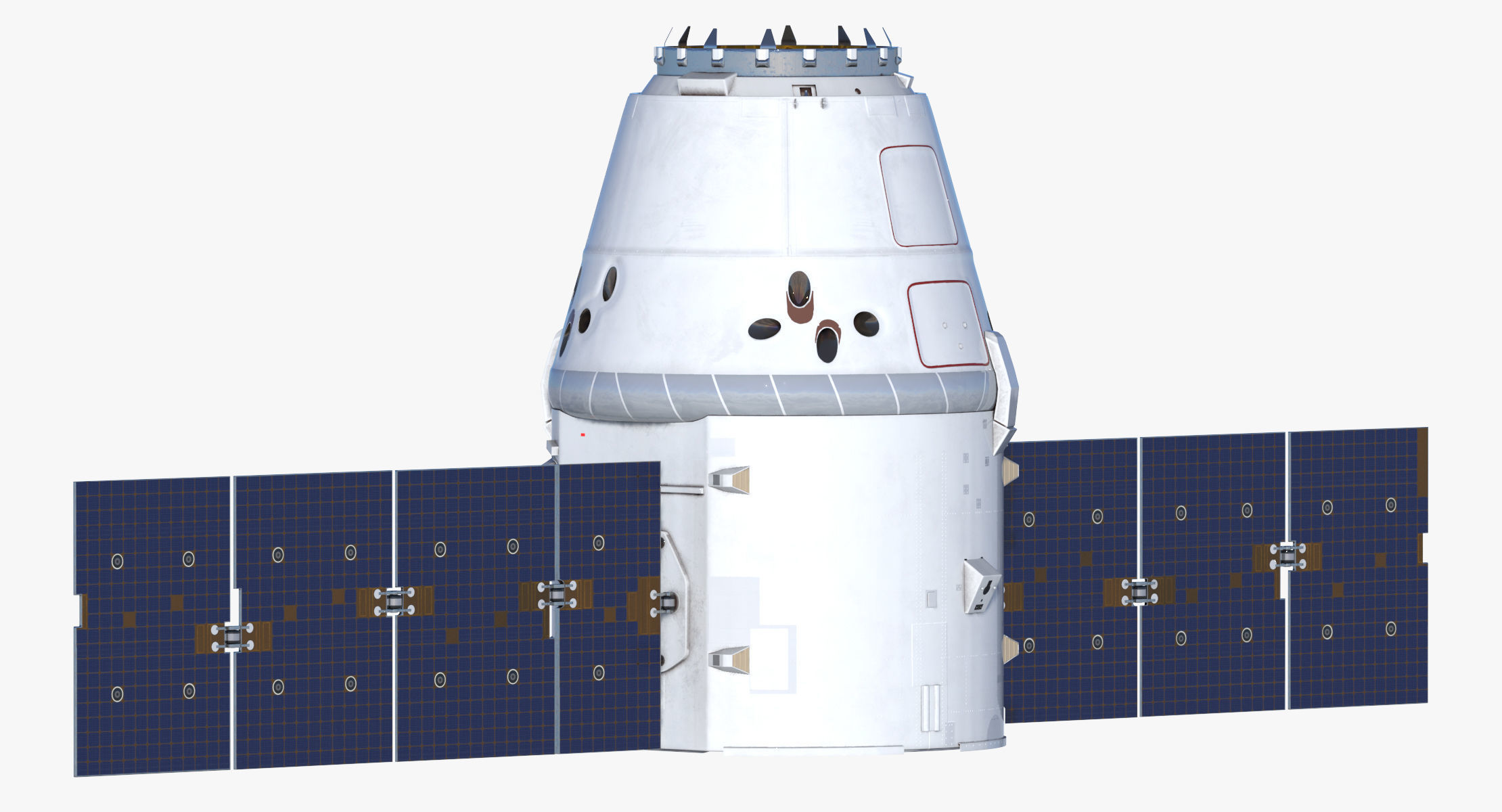 3D model SpaceX Dragon VR / AR / low-poly | CGTrader
