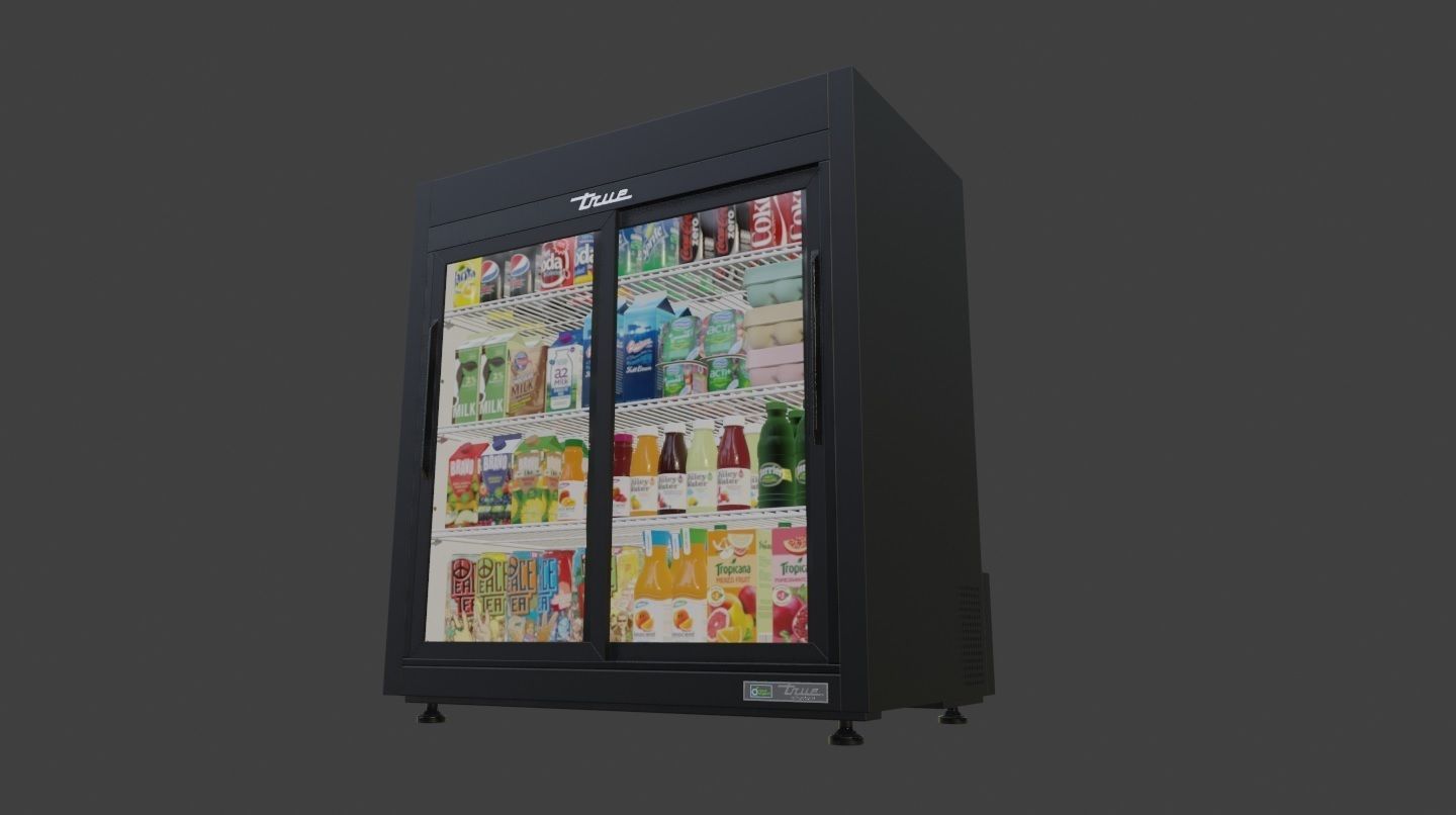 True Countertop Refrigerator 3D model | CGTrader