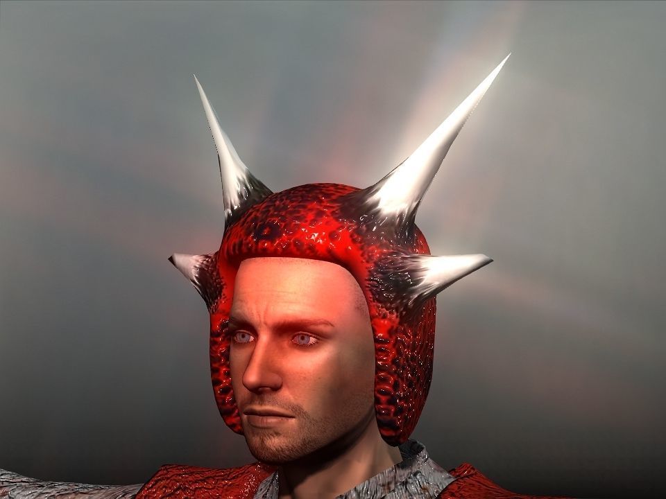 3D model Red Imp Dragon Helmet VR / AR / low-poly | CGTrader