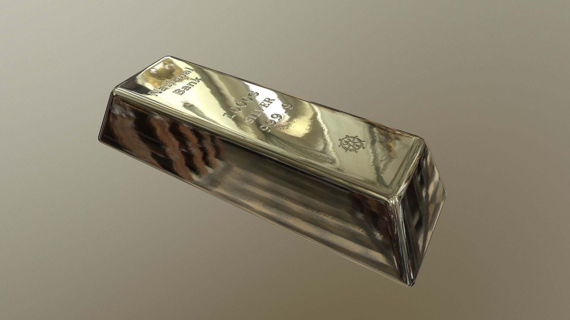 3D model Silver Ingot VR / AR / low-poly | CGTrader