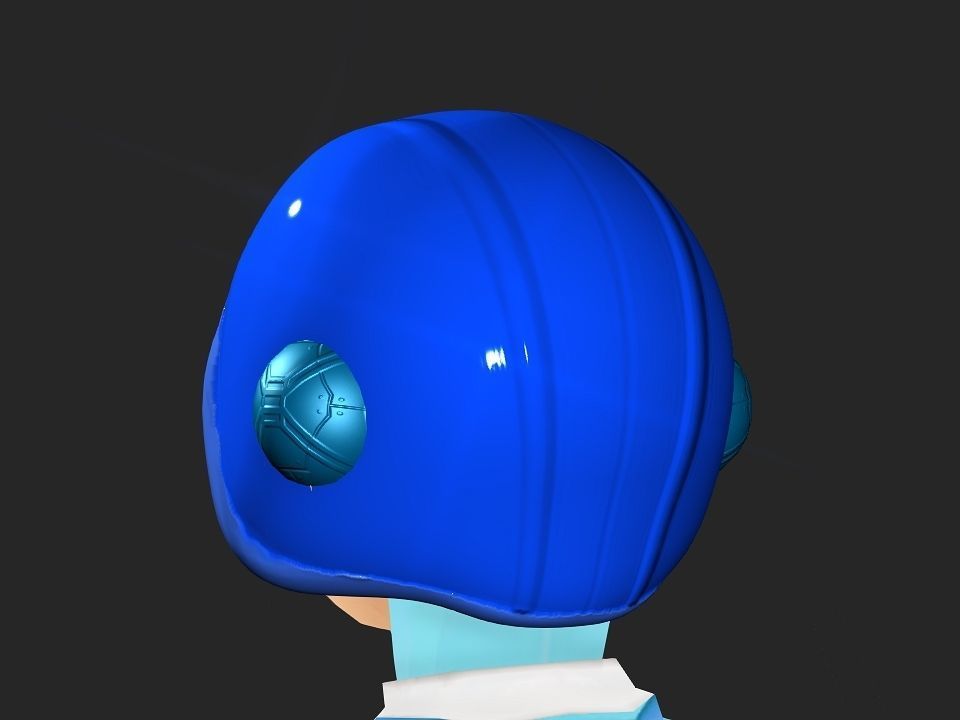 Megaman Model X Basic Helmet 3D model | CGTrader