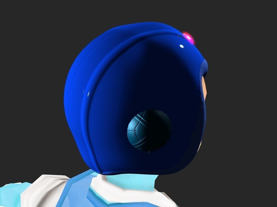 Megaman Model X Basic Helmet 3D model | CGTrader