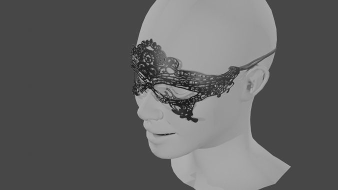 3D model Fancy party mask VR / AR / low-poly | CGTrader