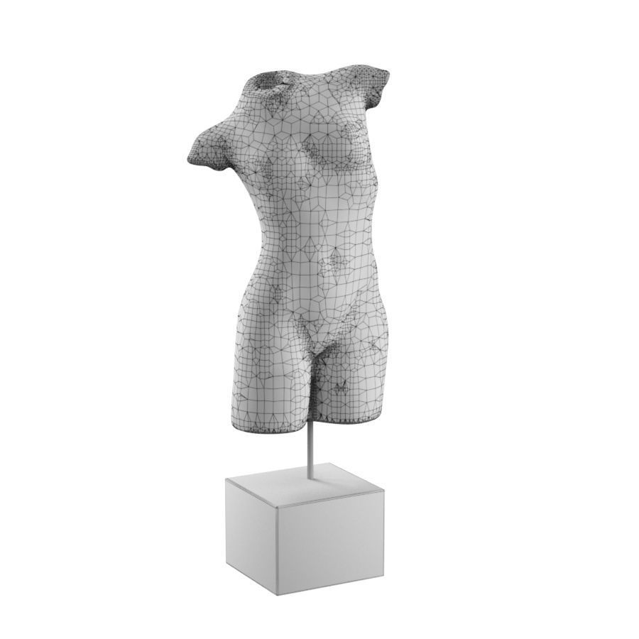 Kelly Wearstler RARITY FEMALE TORSO 3D model | CGTrader