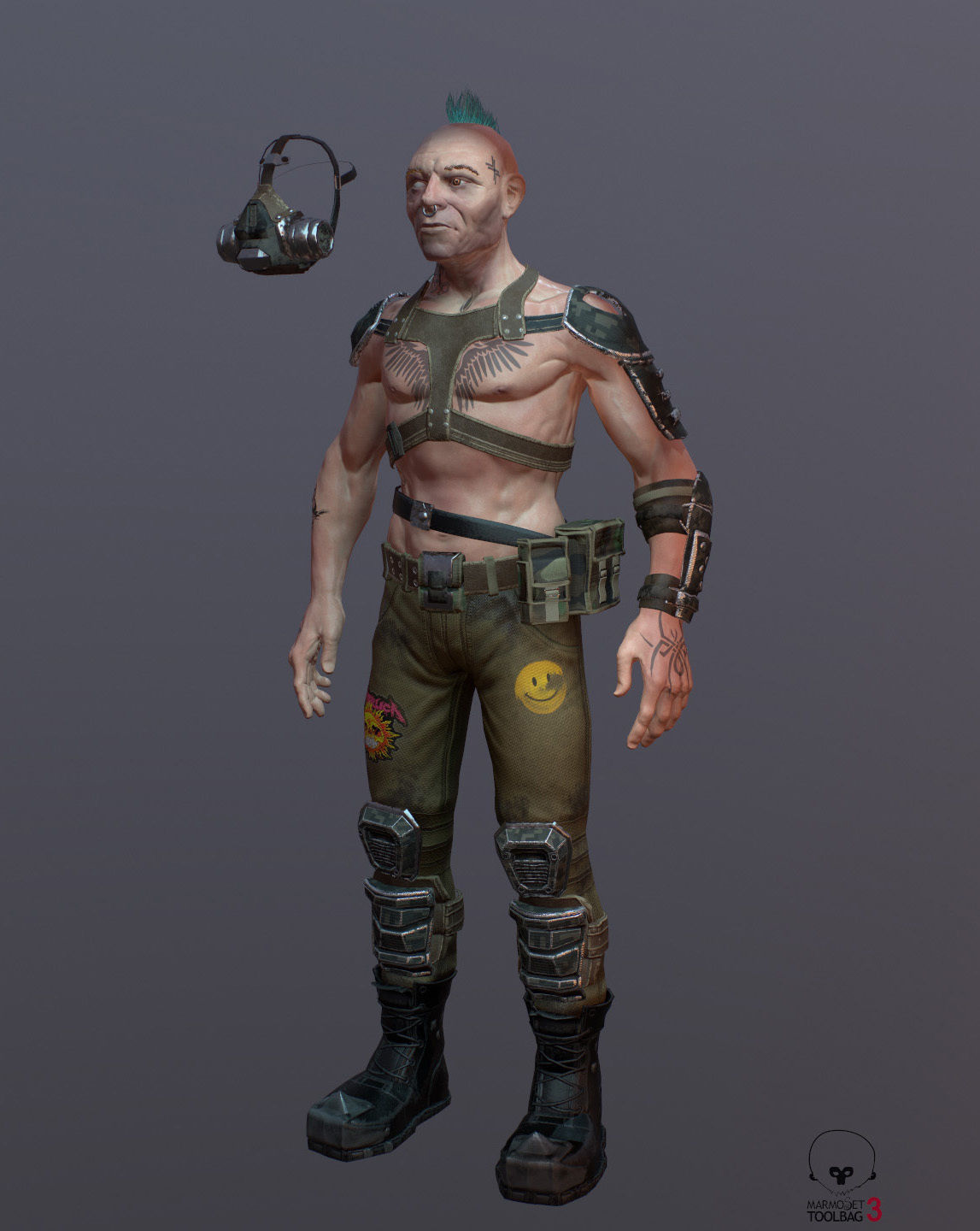3D model Human Punk model VR / AR / low-poly | CGTrader