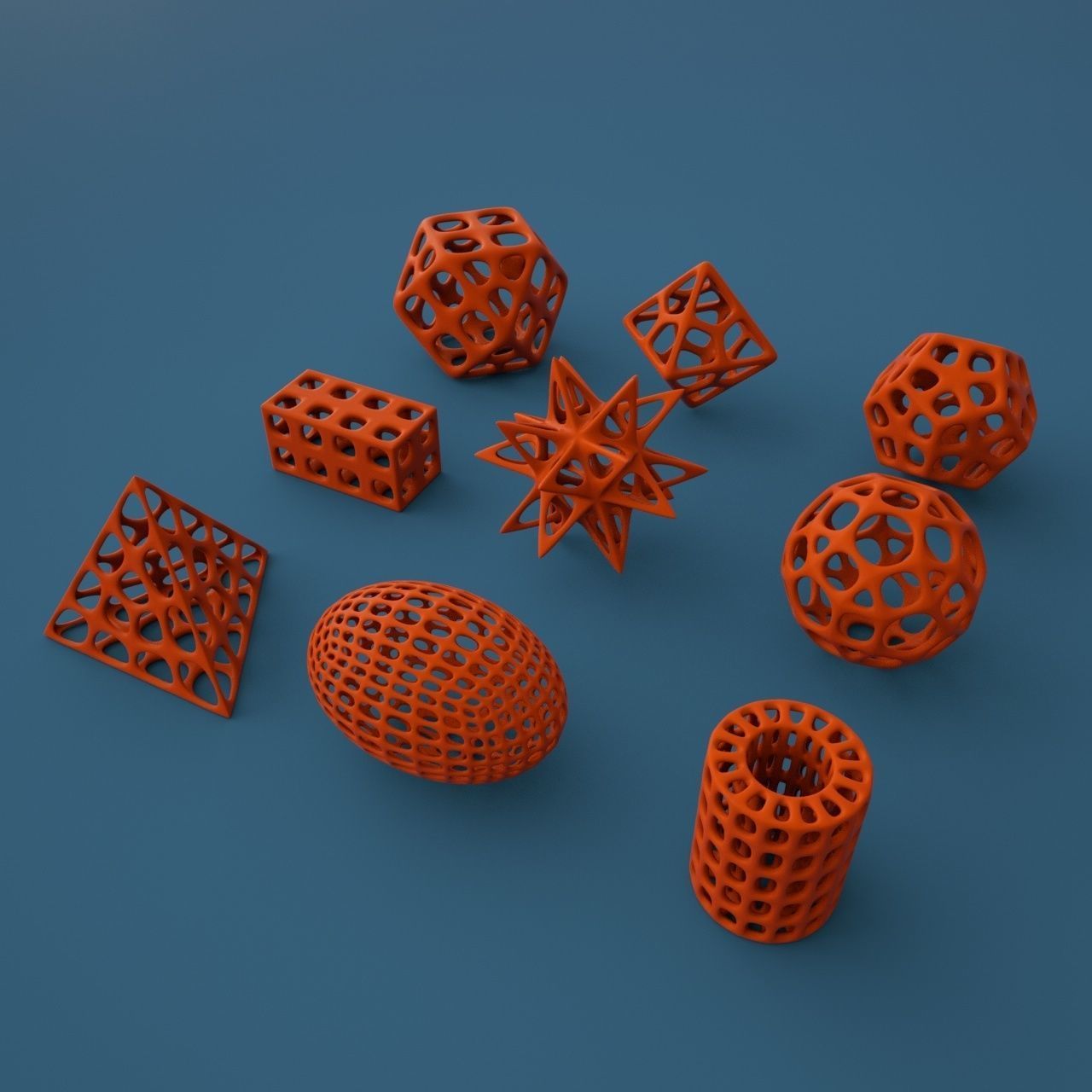 Standard geometric primitives 2 3D model 3D printable | CGTrader