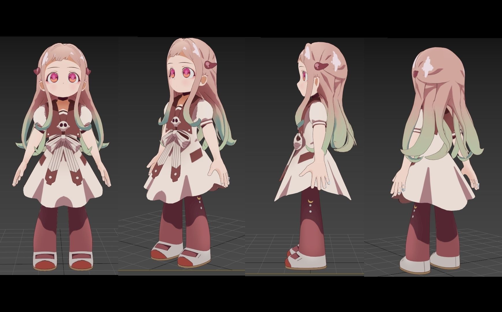 Hanako kun Yashiro Nene 3D model rigged | CGTrader