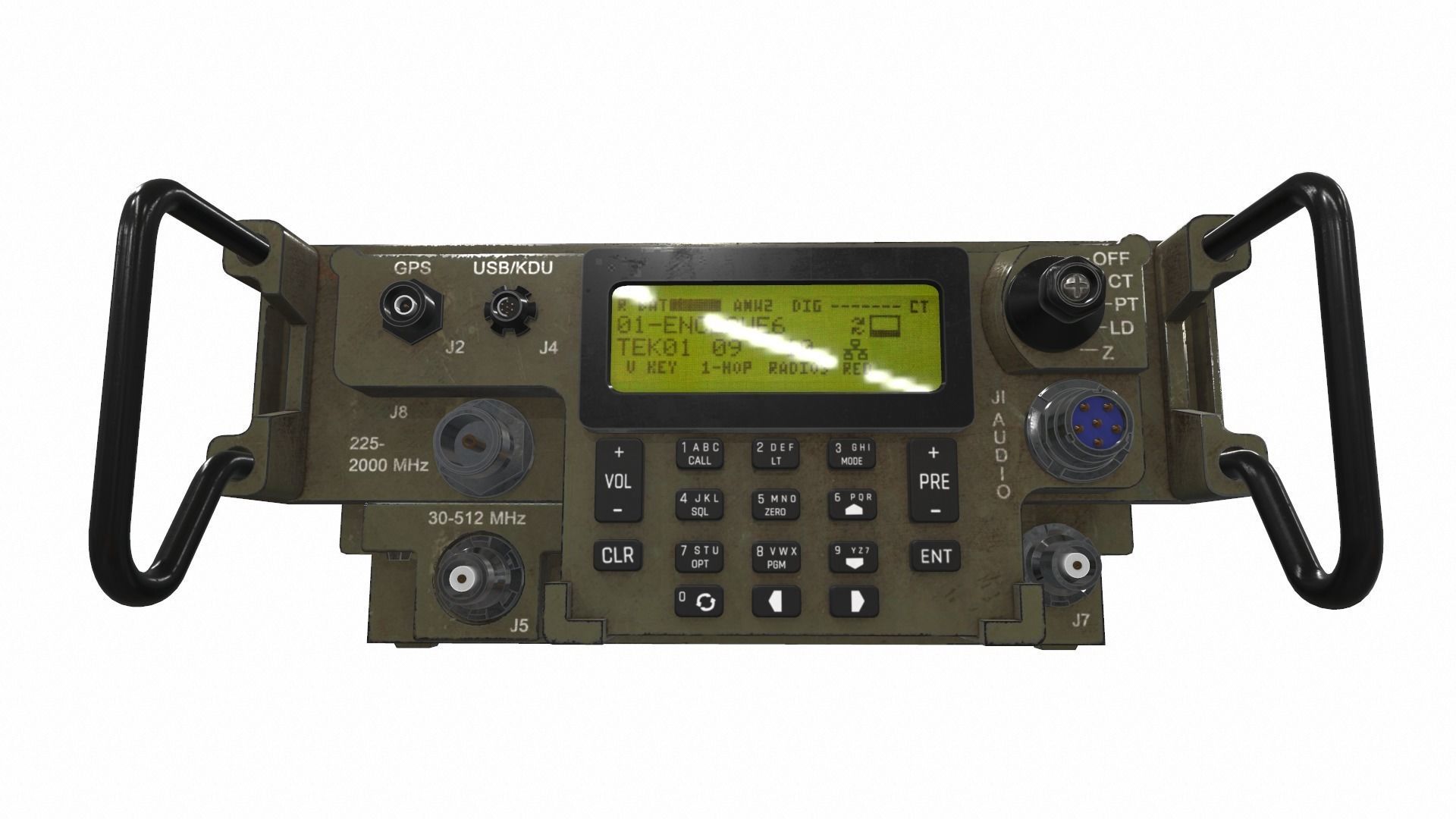 Radio military AN PRC-117G 3D model | CGTrader