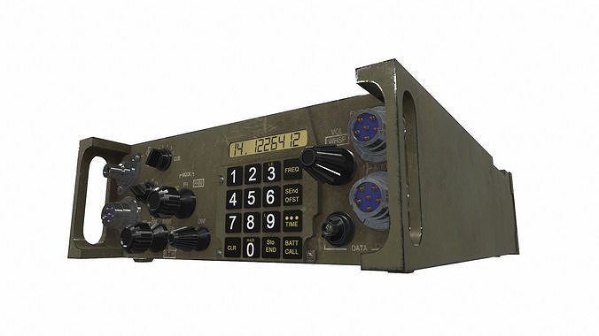 Radio military AN PRC-119 3D model | CGTrader