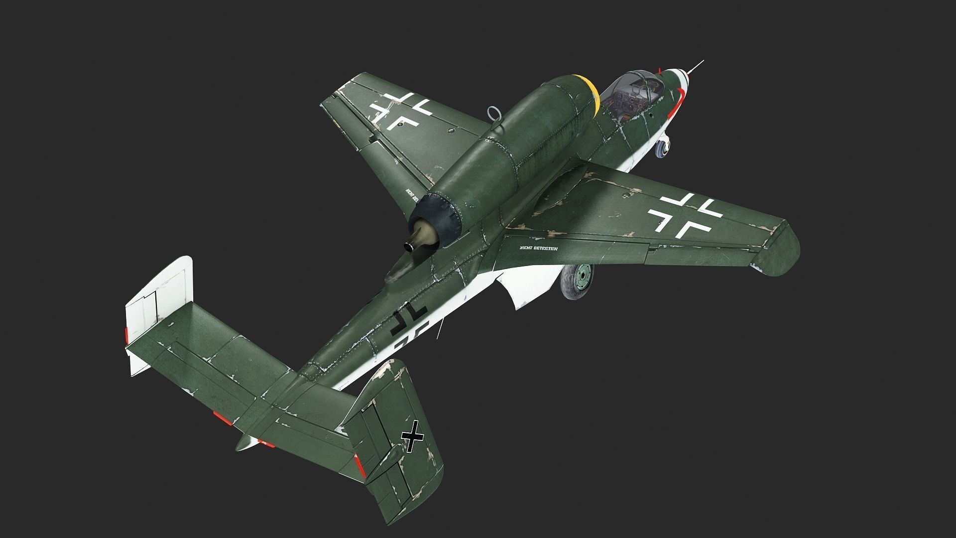 WWII Germany He162 Fighter He-162 He 162 3D asset