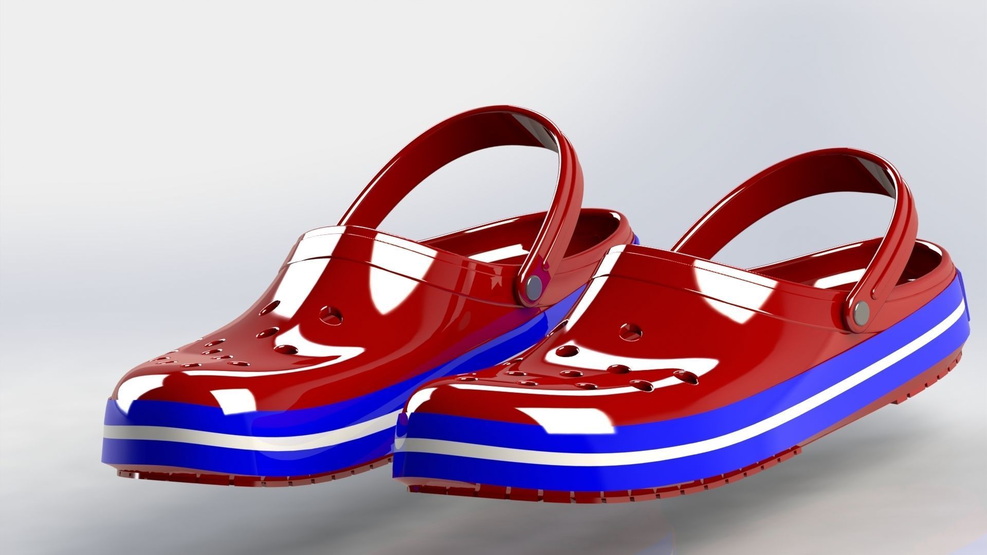 Crocs Shoe - SolidWorks 3D model | CGTrader