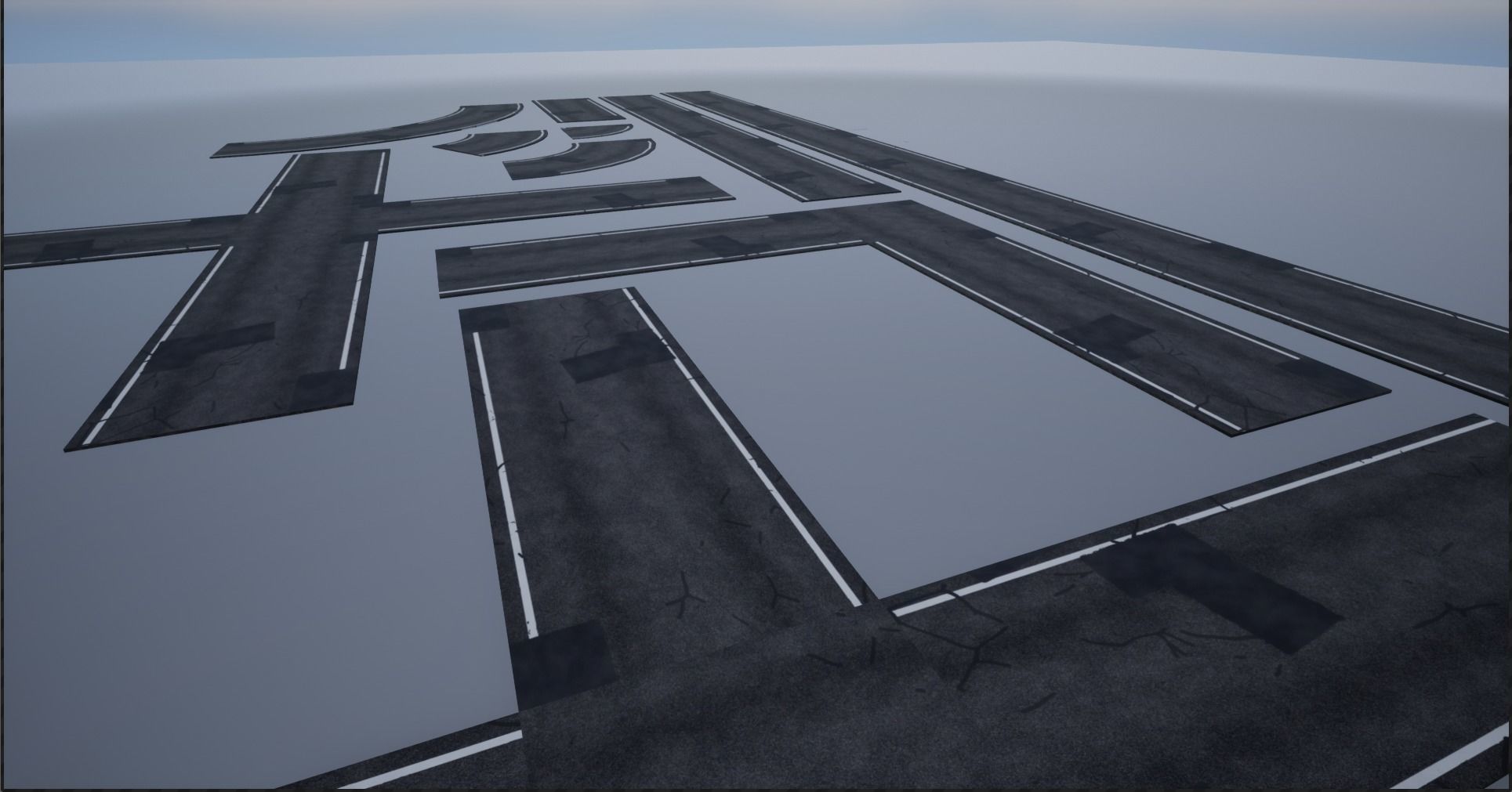 3D model modular single lane PBR road VR / AR / low-poly | CGTrader