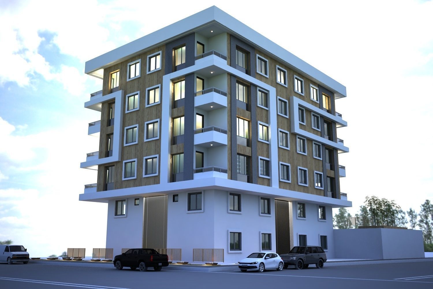 2 BLOCKS HOUSING 3D model | CGTrader