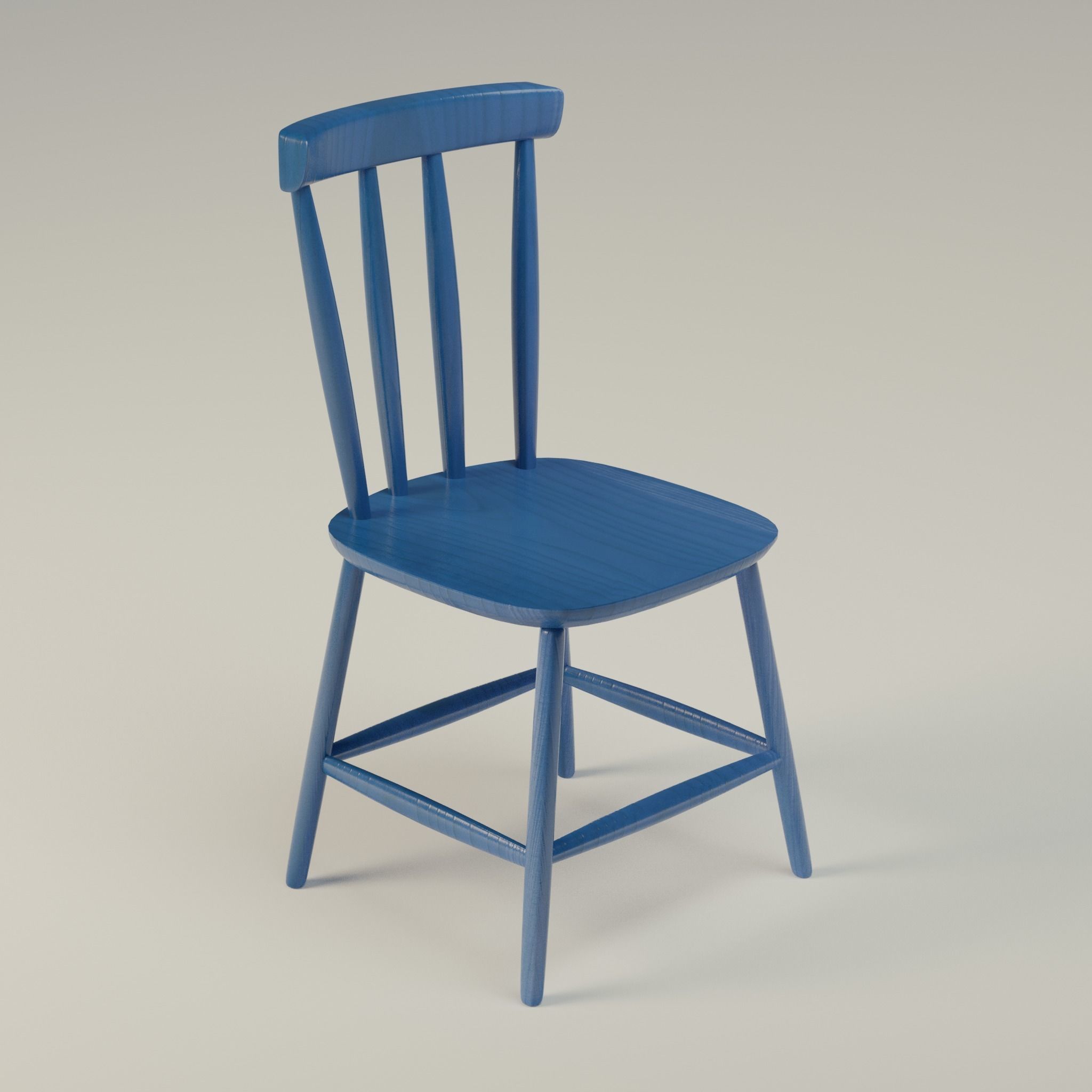 3D model Low Poly Chair Collection with wooden legs VR / AR / low-poly ...