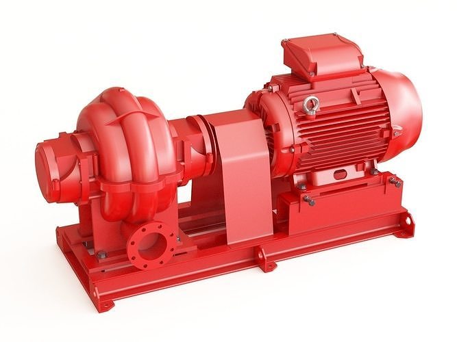 Pump water 3D model | CGTrader