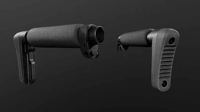 3D model ACE Ultra Lite AR15 Entry Length Stock VR / AR / low-poly ...