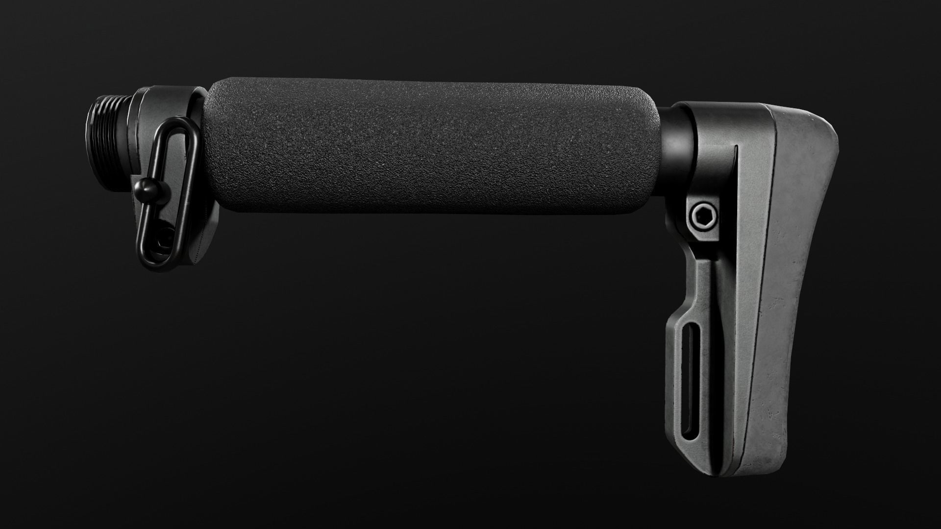 3D model ACE Ultra Lite AR15 Entry Length Stock VR / AR / low-poly ...