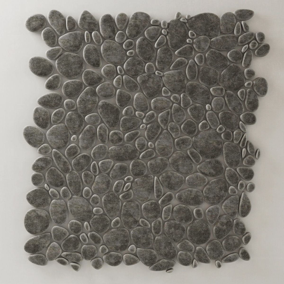 Panel smooth pebble many part 3D model | CGTrader