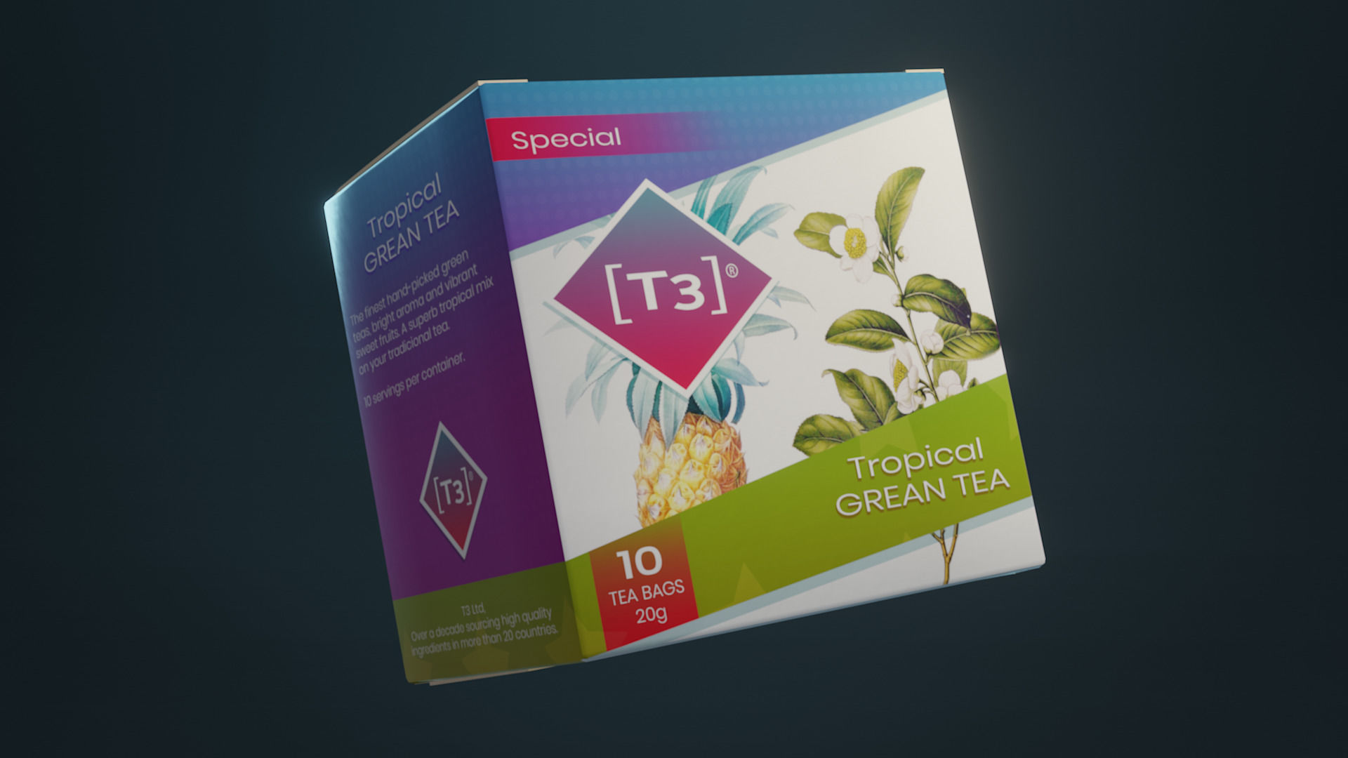 Rigged Dieline for Box Packaging Design and Product Animation 3D model ...