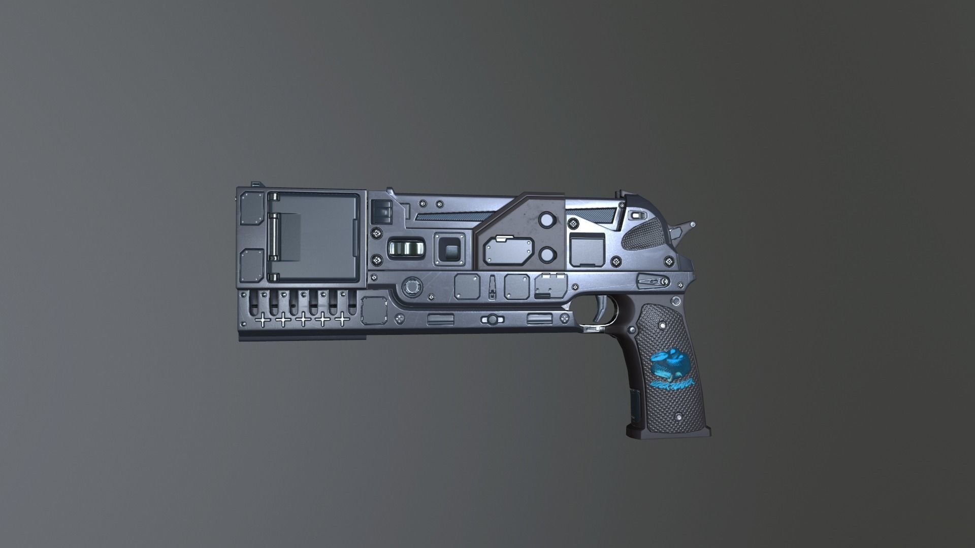 3D model REAPER Sci-Fi Pistol VR / AR / low-poly | CGTrader