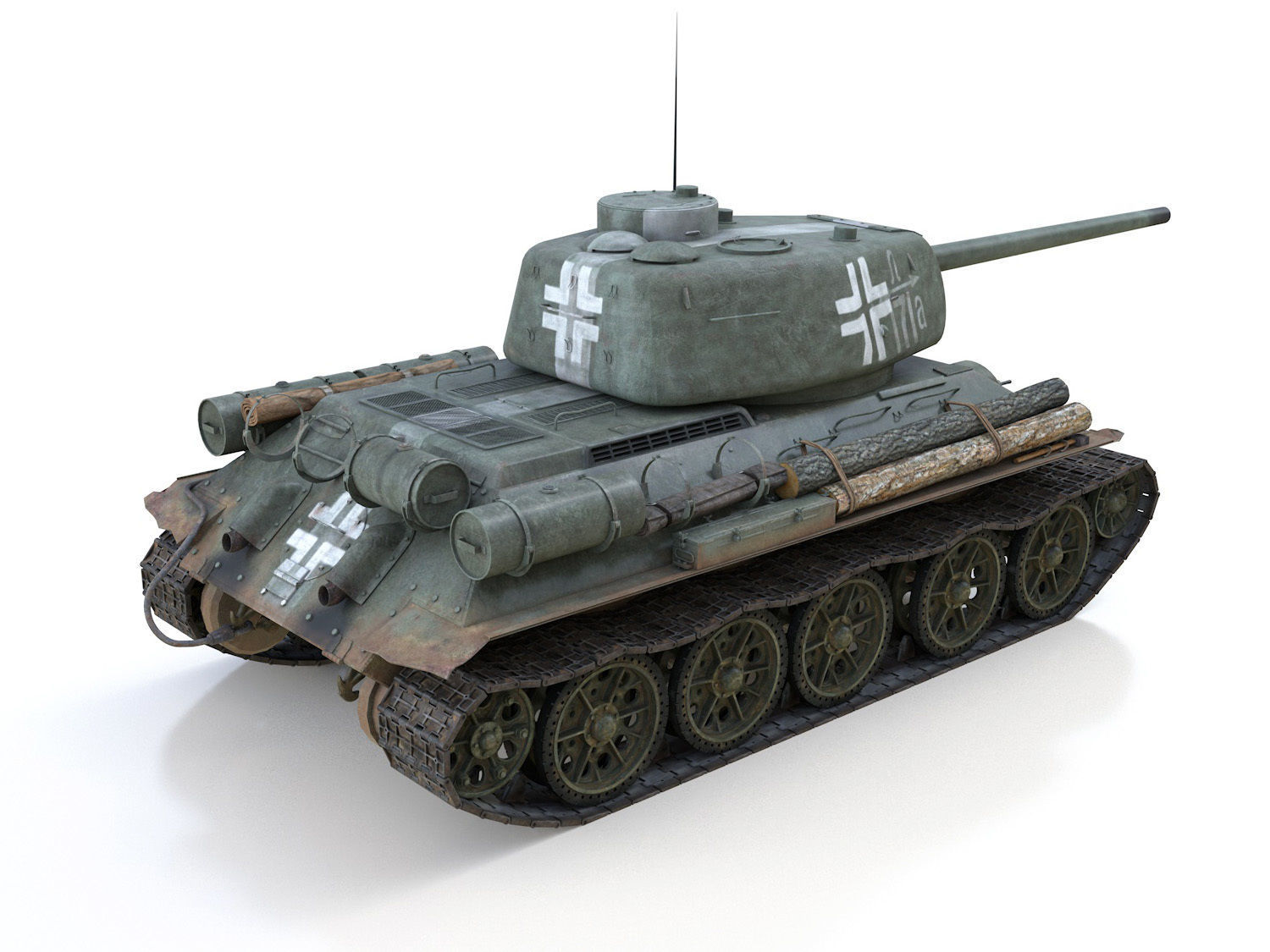 Panzerkampfwagen 747 R - T-34 85 3D model | CGTrader