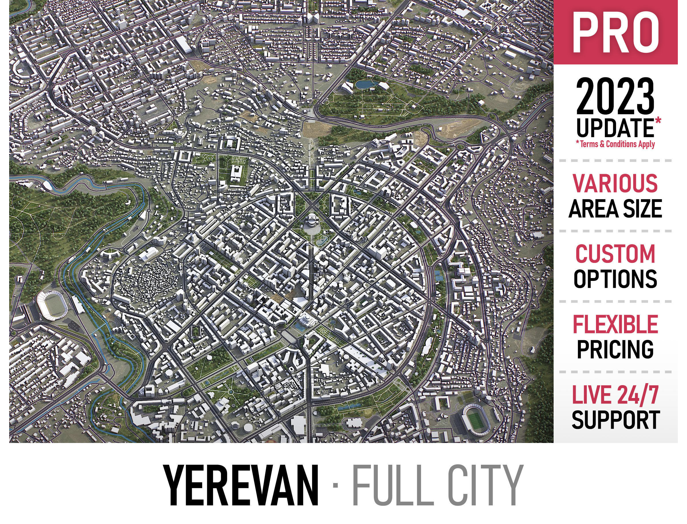 3D model Yerevan VR / AR / low-poly | CGTrader