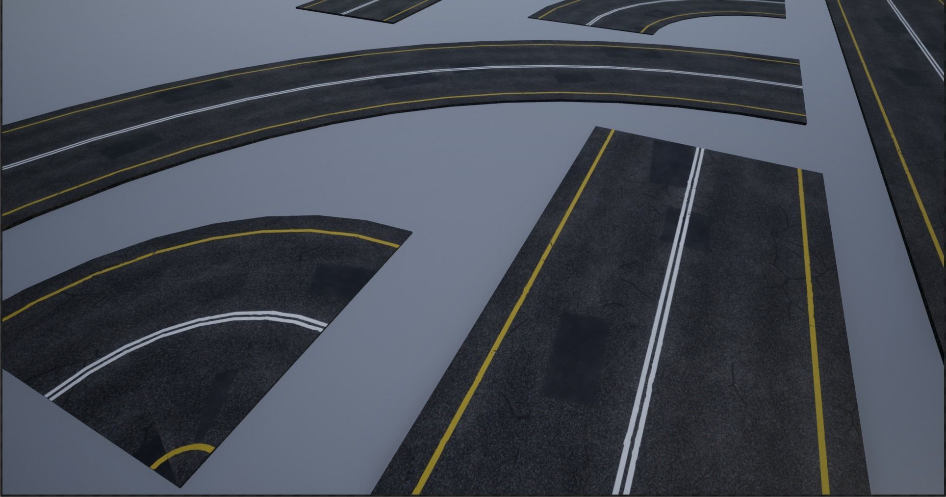 3D model Modular Highway Road PBR VR / AR / low-poly | CGTrader