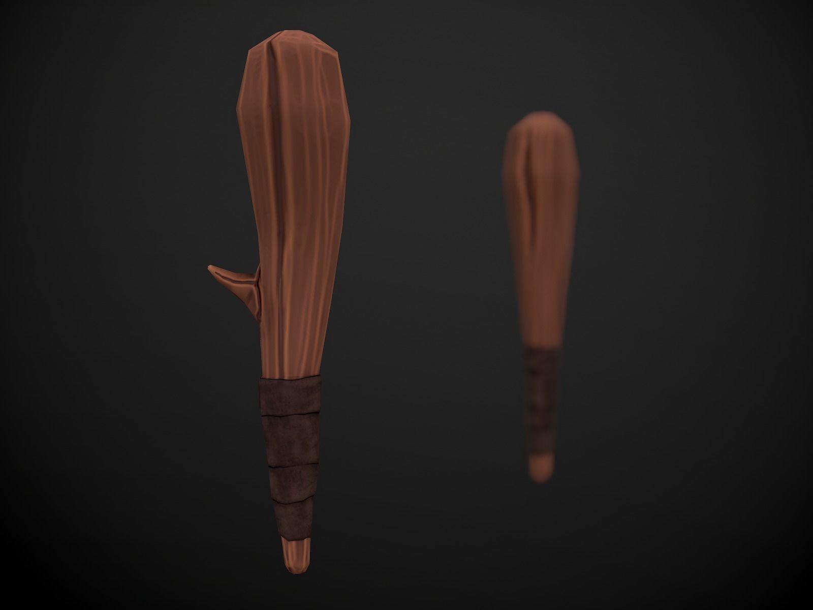 3D model Primitive Wooden blunt VR / AR / low-poly | CGTrader