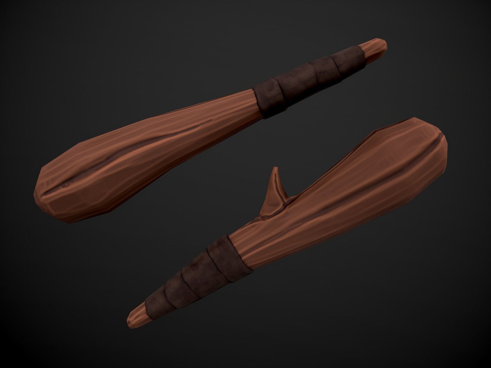 3D model Stylized Primitive Weapons pack VR / AR / low-poly | CGTrader