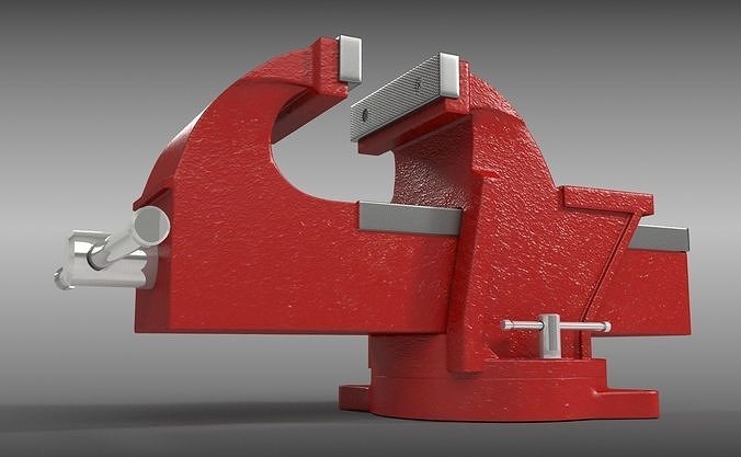 A Red Vice 3D model rigged | CGTrader