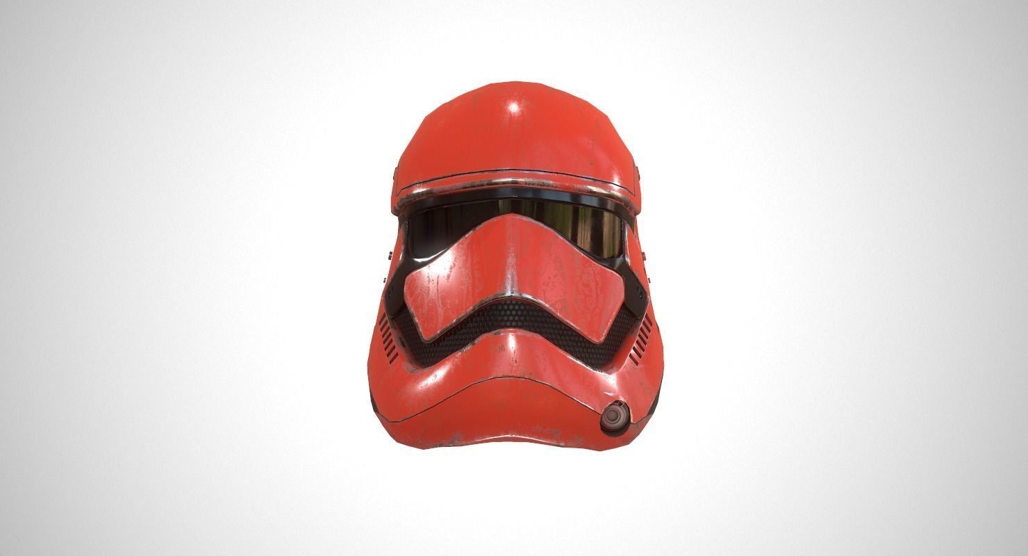 3D model Star Wars Stormtrooper Helmet - Red Steel VR / AR / low-poly ...