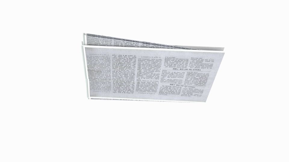 3D model Newspaper Fold VR / AR / low-poly | CGTrader