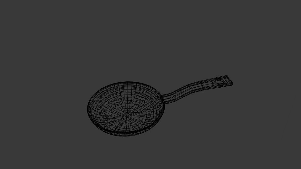 3D model Curve Frying Pan VR / AR / low-poly | CGTrader