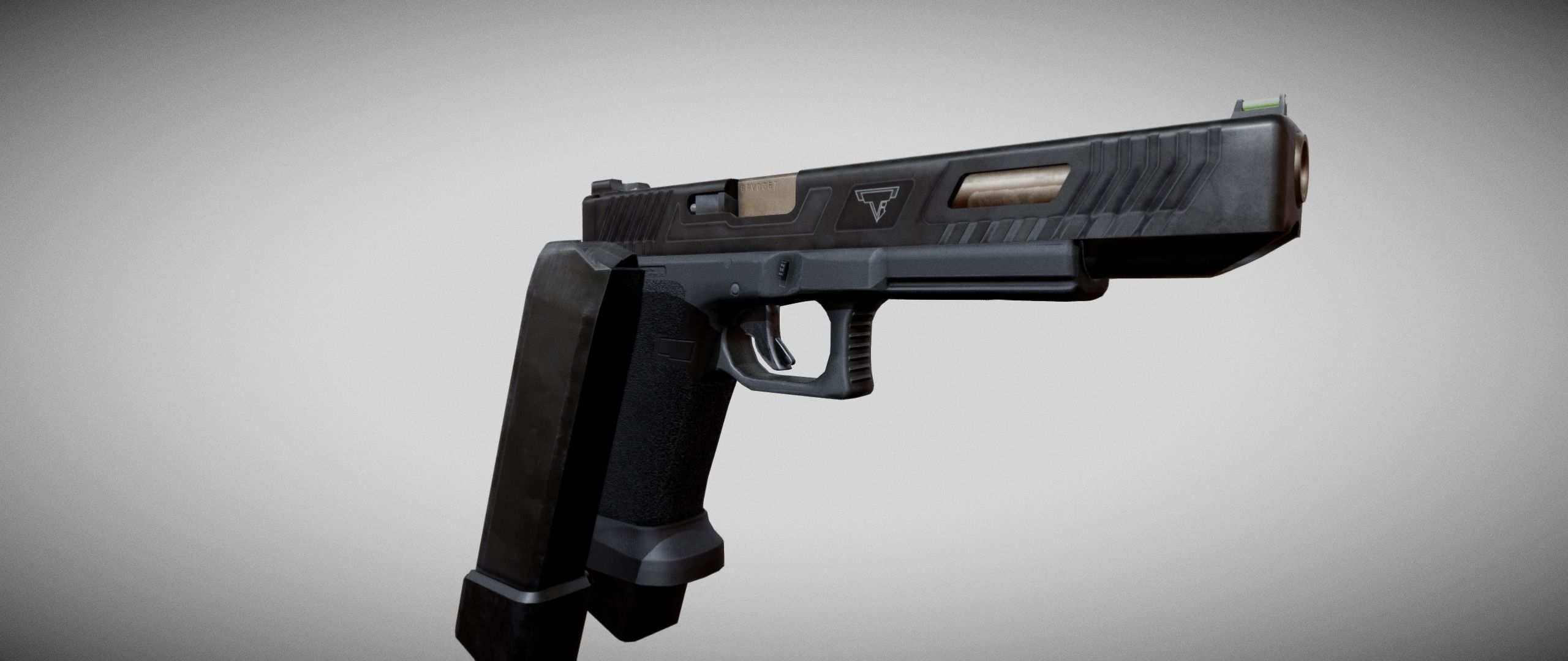 3D model TTI Glock 17l Combat Master from John Wick VR / AR / low-poly ...