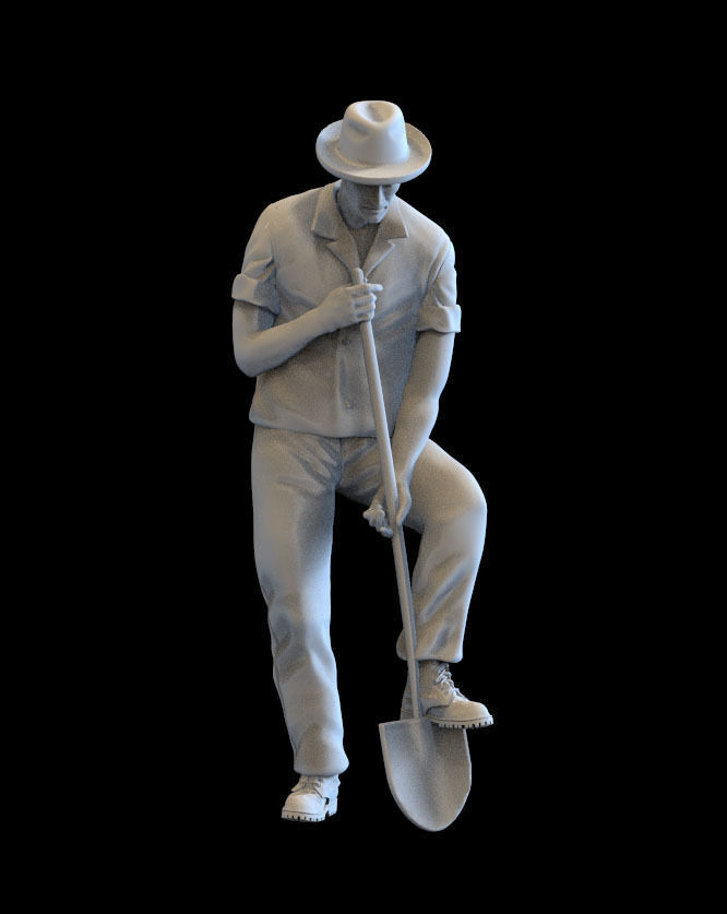 working people 3D model 3D printable | CGTrader