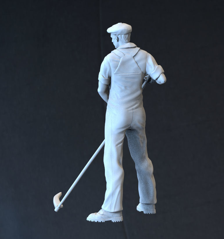 working people 3D model 3D printable | CGTrader