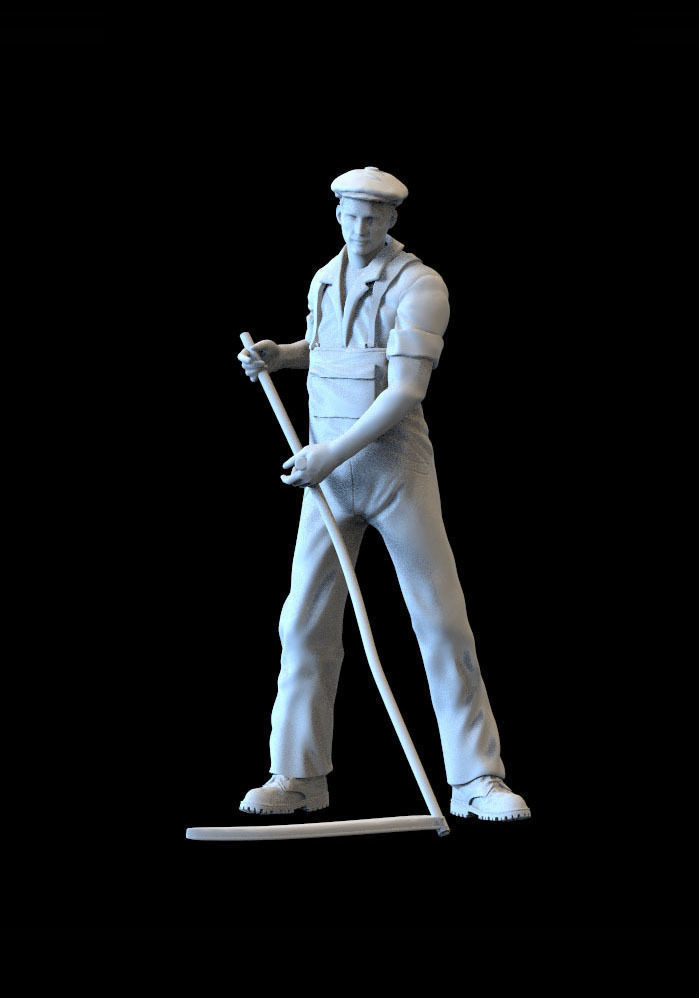 working people 3D model 3D printable | CGTrader