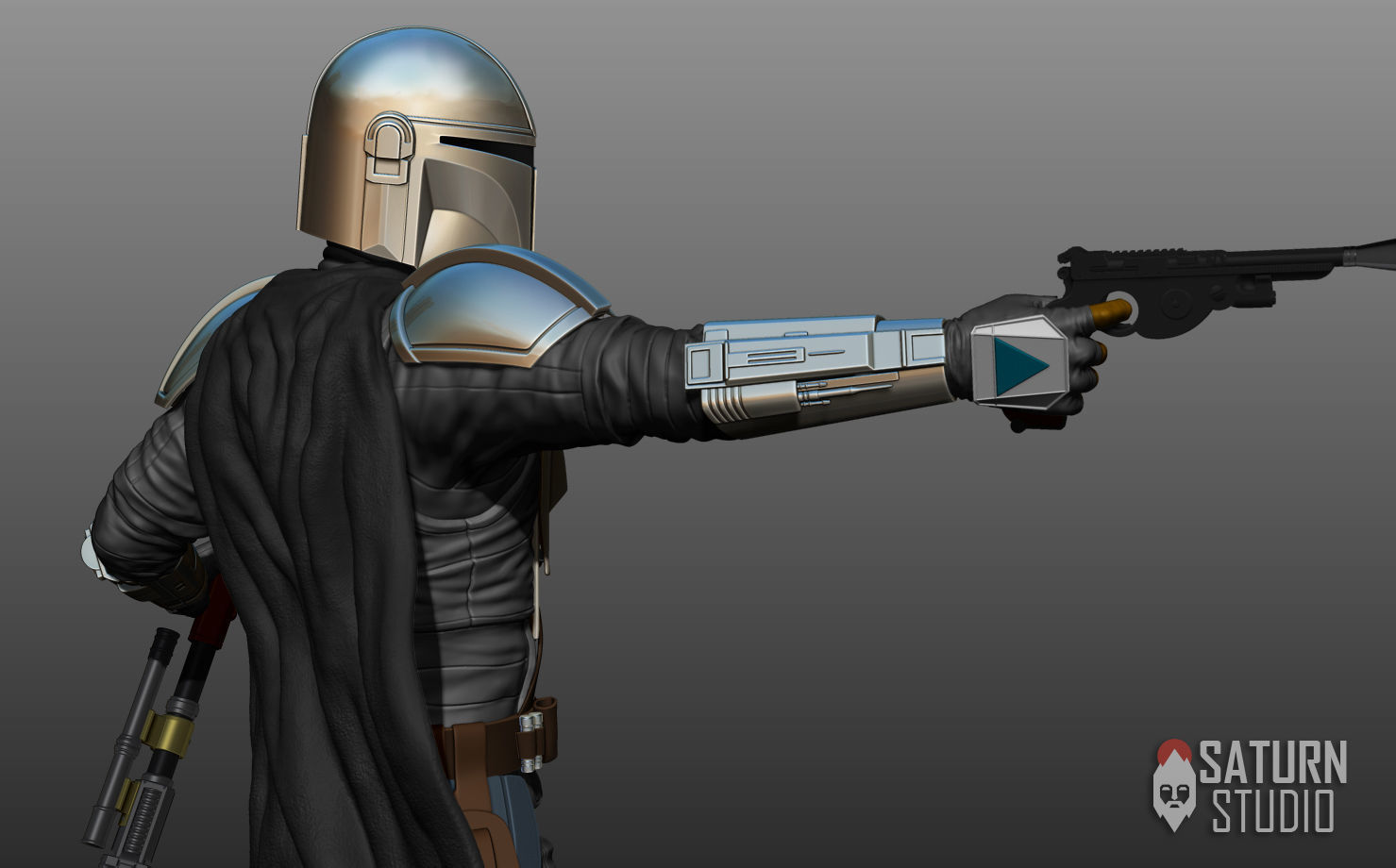 The mandalorian 3d print model 3D model 3D printable | CGTrader