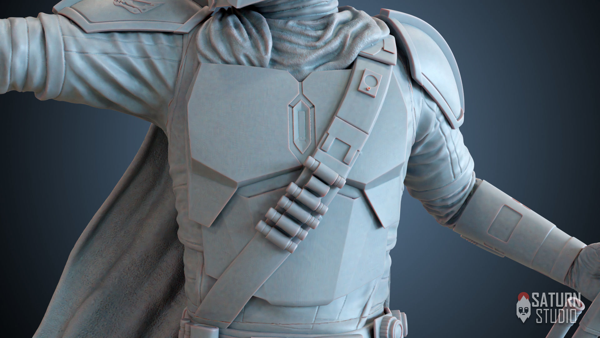 The mandalorian 3d print model 3D model 3D printable | CGTrader