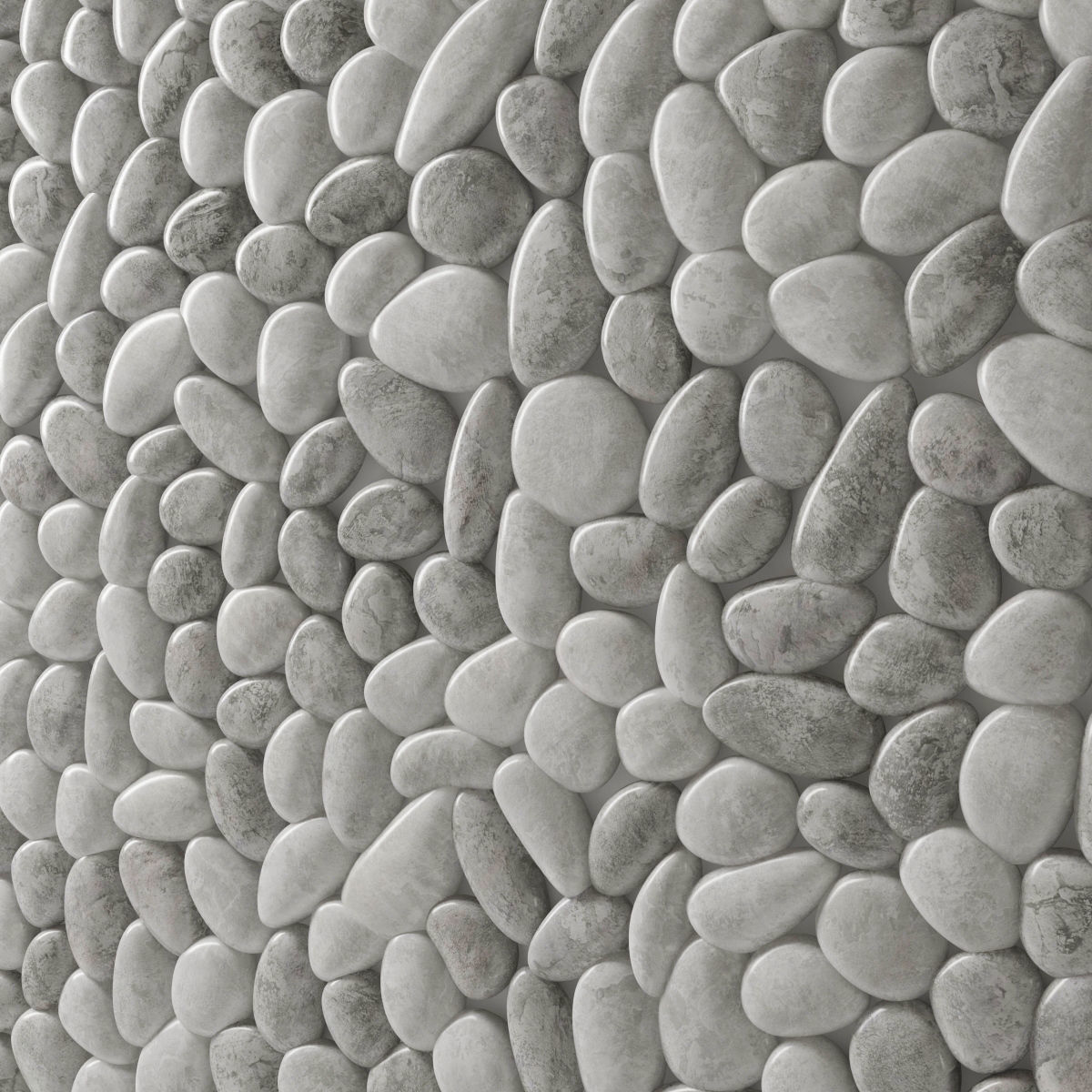 Panel pebble smooth Tile Bathroom 3D model | CGTrader