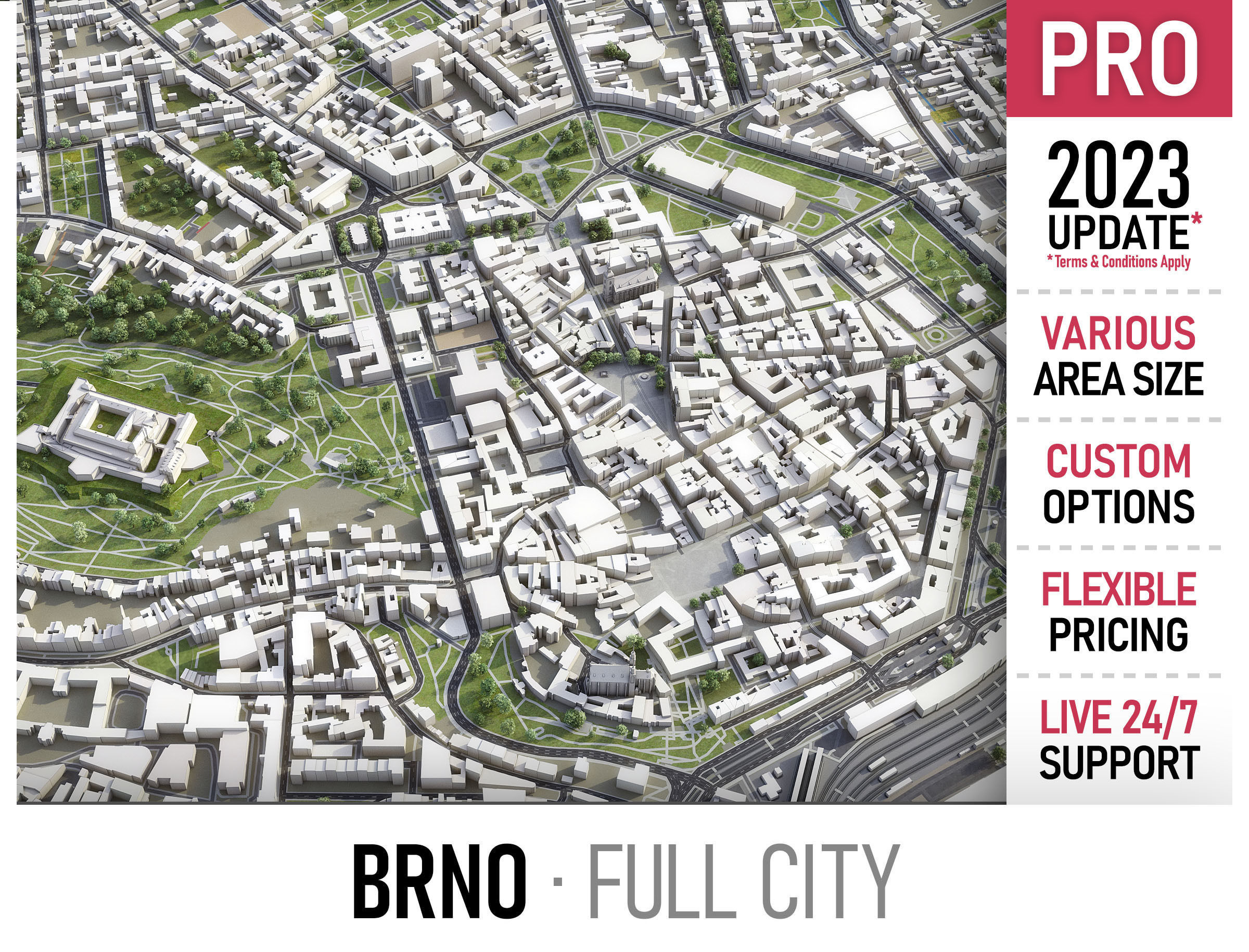 3D model Brno - city VR / AR / low-poly | CGTrader