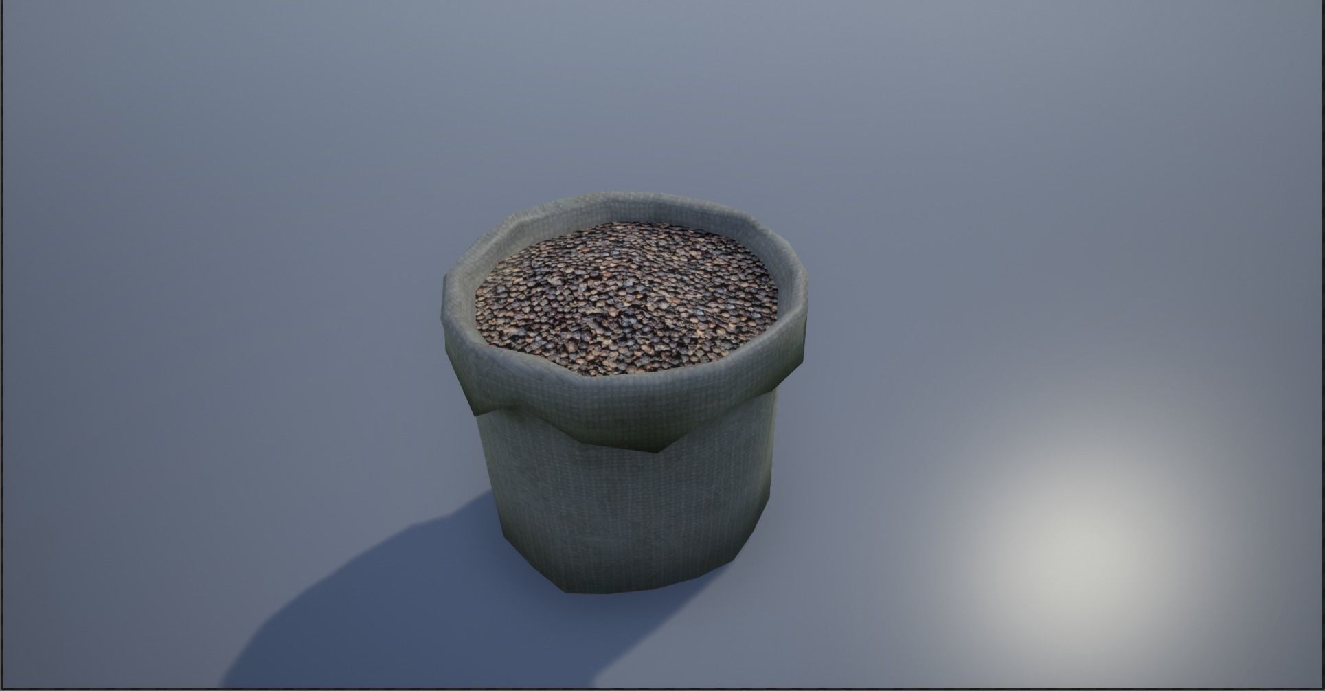 3D model Stacked Sacks and Sack of food and spice VR / AR / low-poly ...