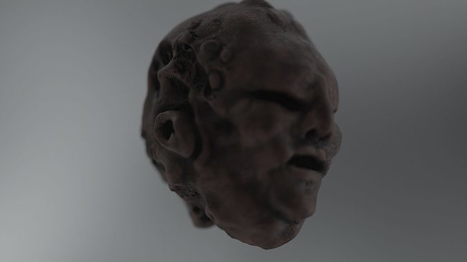 3D model Double faced monster head VR / AR / low-poly | CGTrader