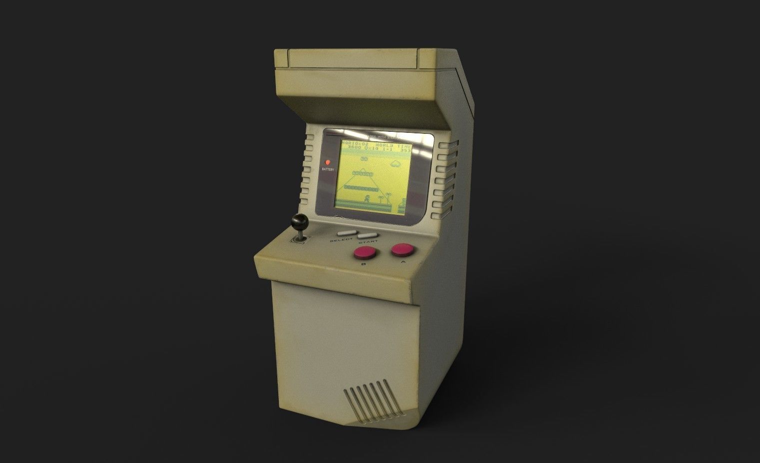 Gameboy Arcade Machine 3D model | CGTrader