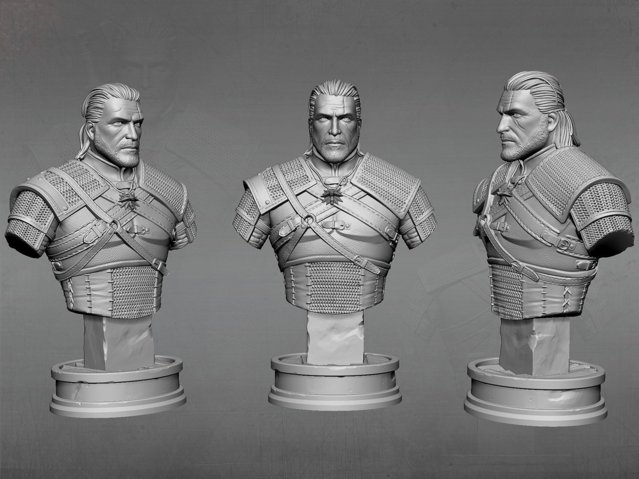 Witcher 3D model 3D printable | CGTrader