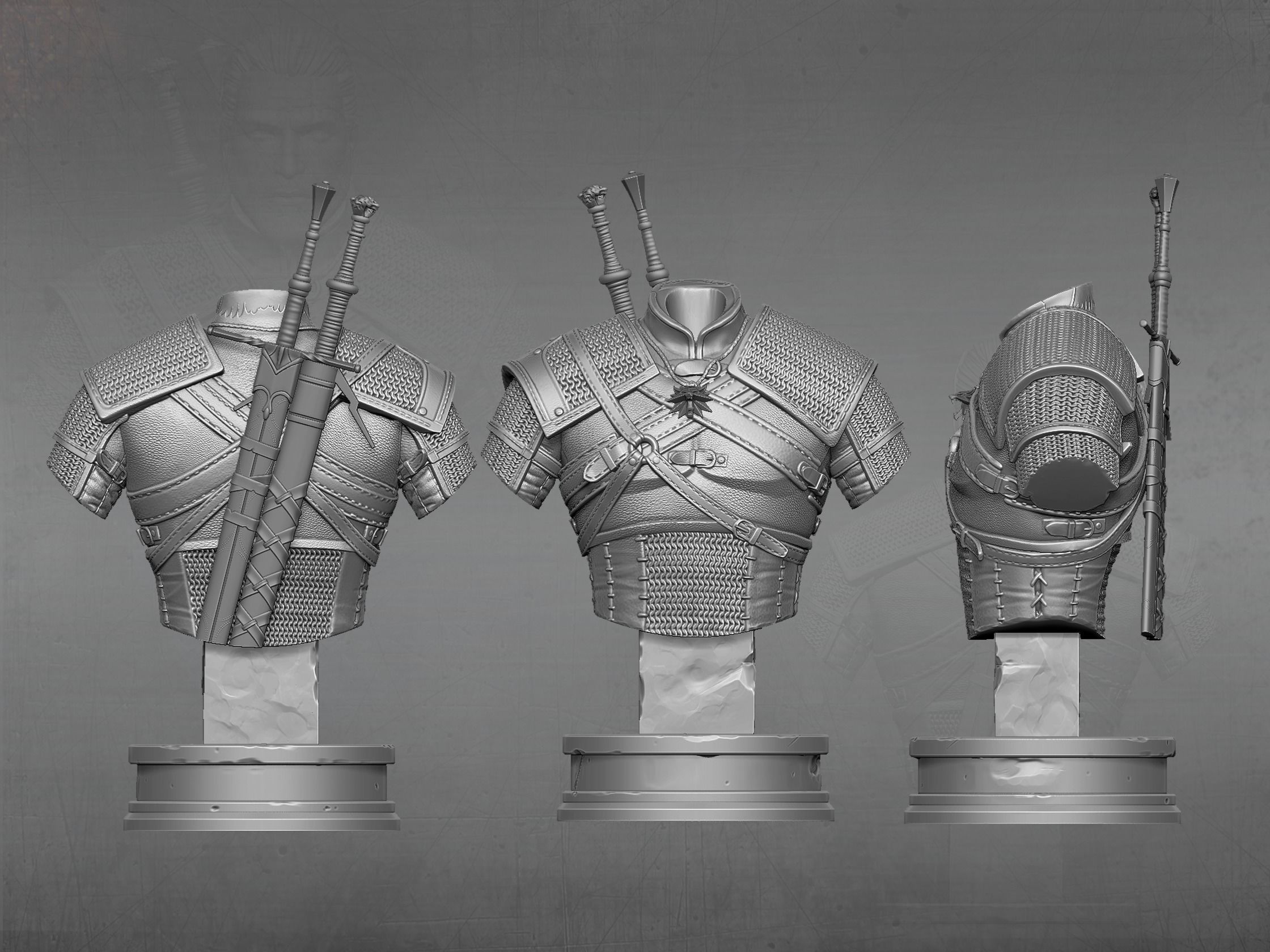 Witcher 3D model 3D printable | CGTrader