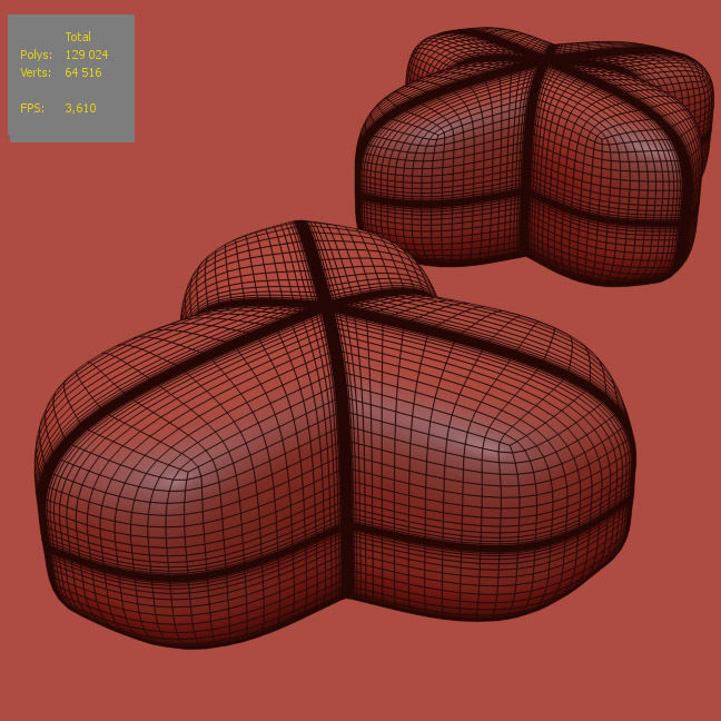 Puffs 3D model | CGTrader