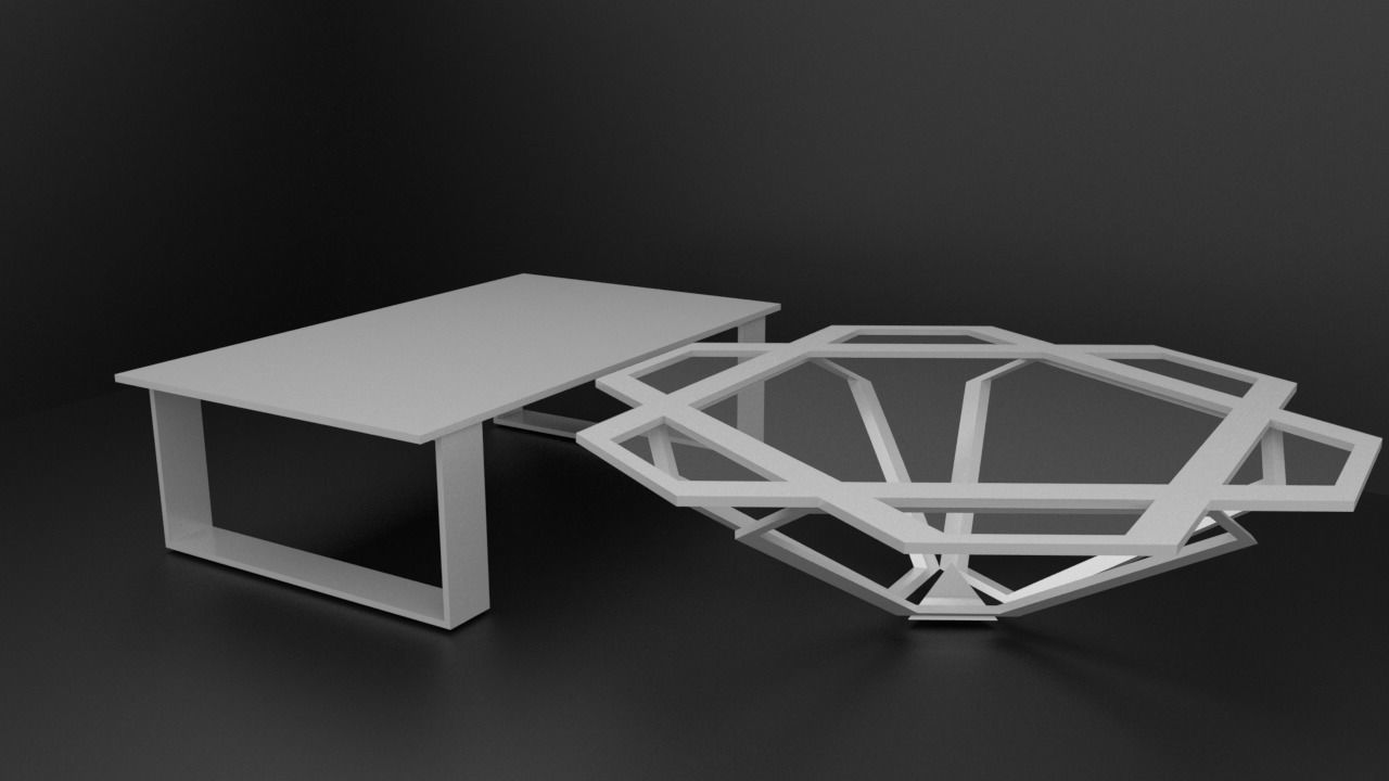 Hi-Tech Tables 3D model | CGTrader