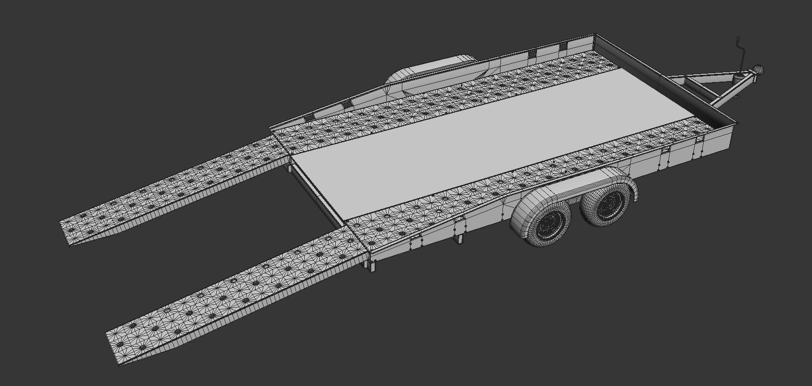 Car Trailer 3D model | CGTrader