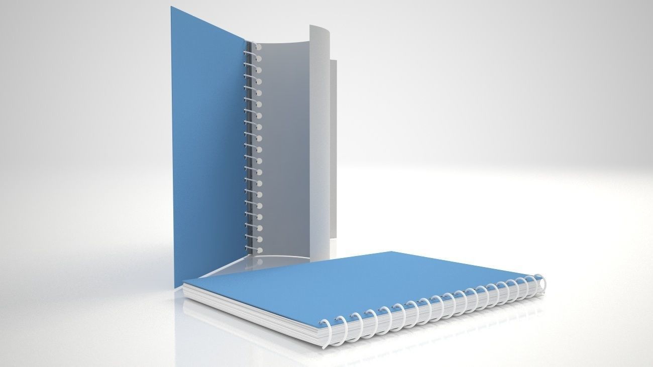 notebook 3D model | CGTrader
